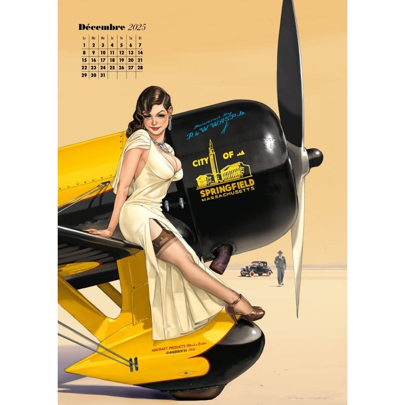 Akim Stripwinkel - Romain Hugault 2025 - Romain Hugault Pin-Up Kalender 2025