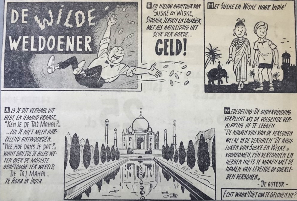Akim Stripwinkel - Suske en Wiske - krantenknipsels - De Wilde ...
